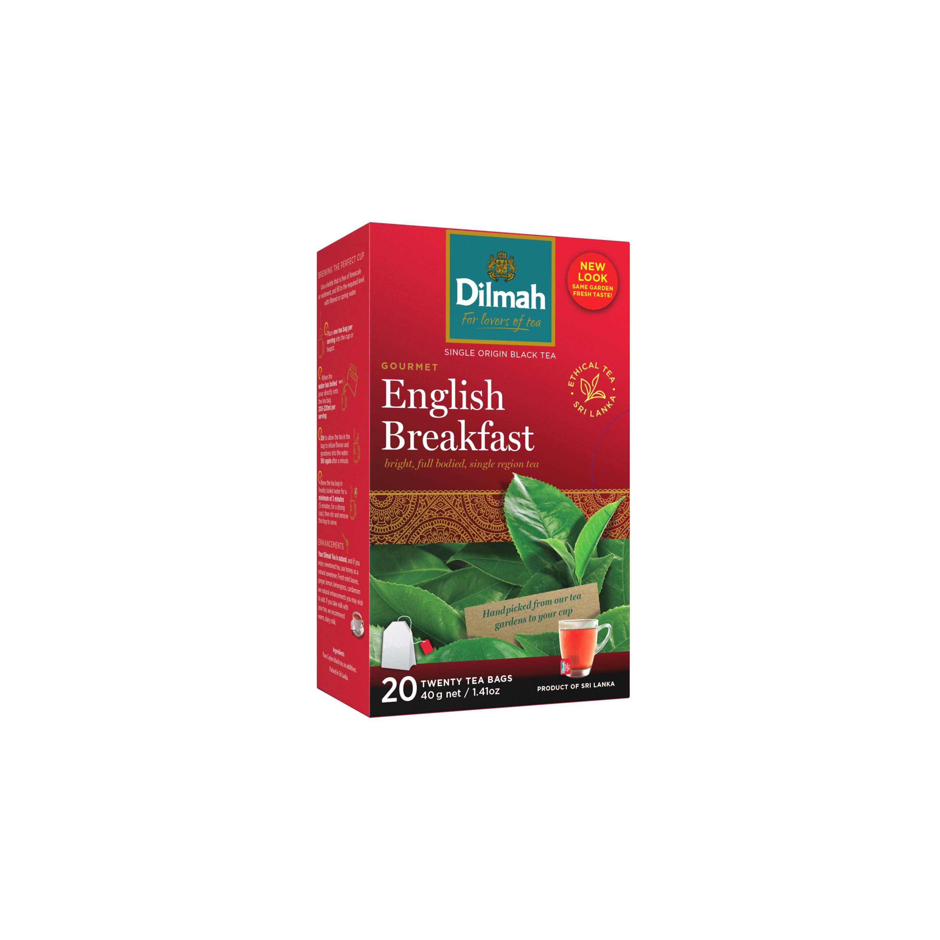 English Breakfast - 20 String & Tag Tea Bags – Dilmah UAE Shop